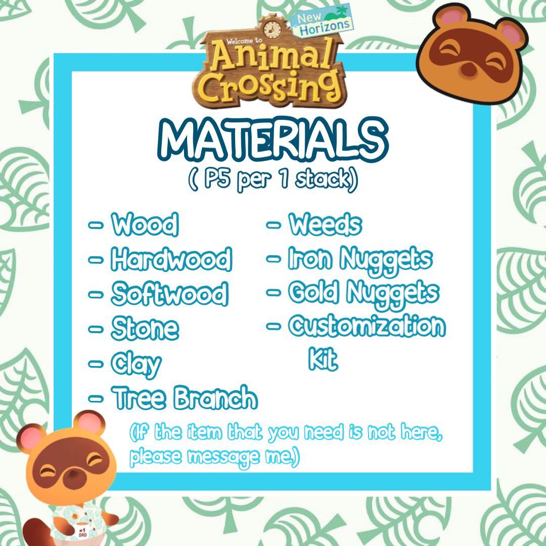 Animal Crossing New Horizons Items and Materials, Video Gaming, Video ...