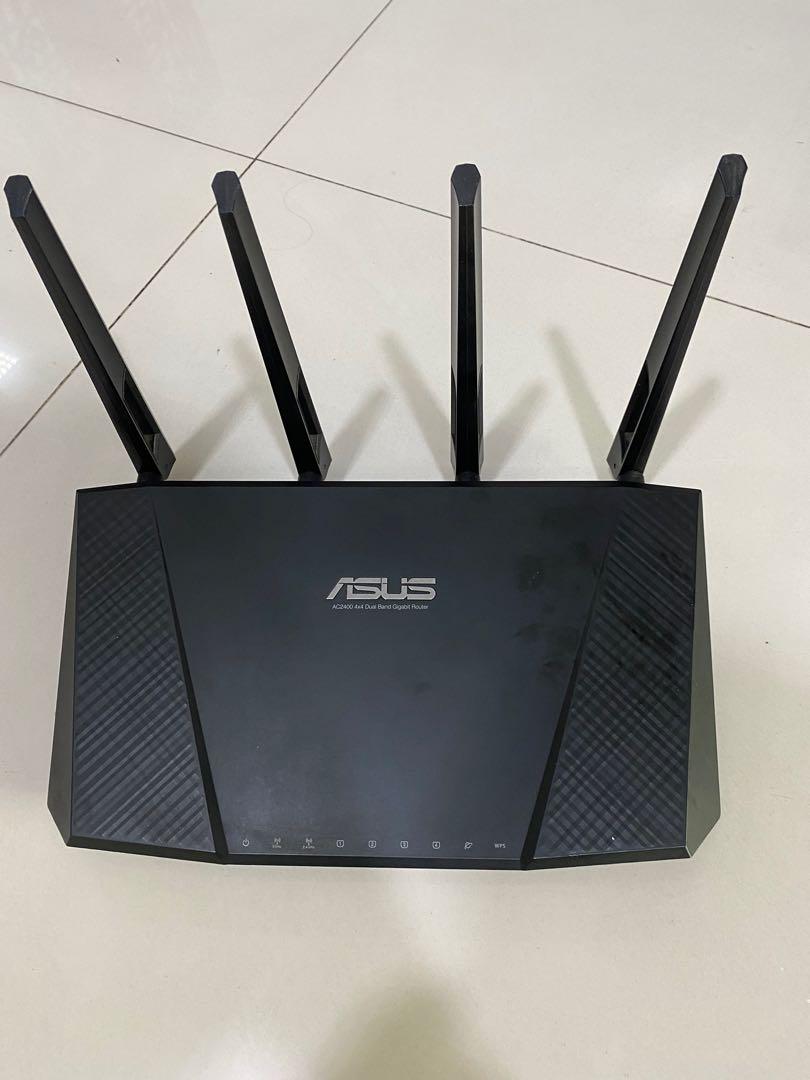 Asus AC2400 Dual Band Gigabyte Wireless Router, Computers & Tech, Parts ...