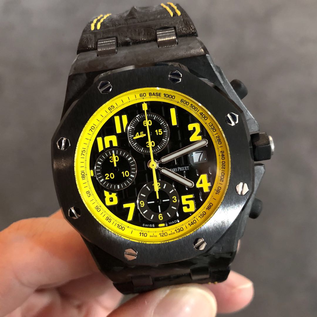 Audemars Piguet AP Royal Oak Offshore bumblebee bumble bee 26176 ...