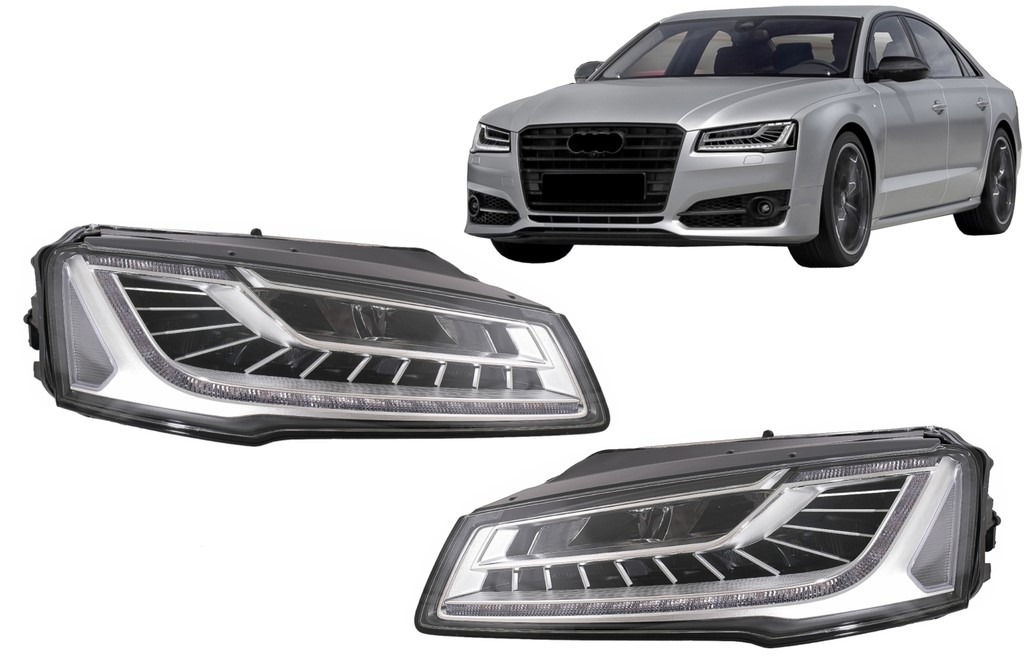 Audi A8 A8L 09 - 14- 17 New Headlamp Lights Headlight Facelift ...