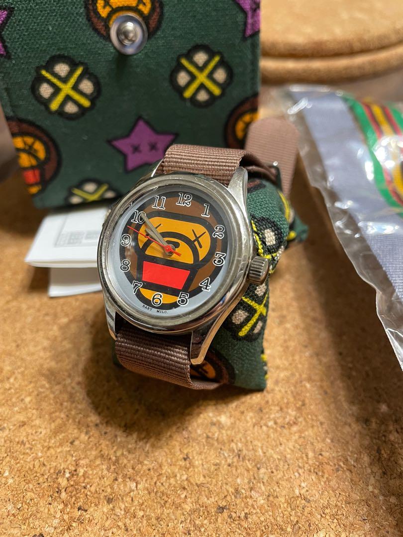 Bape x kaws baby milo watch, 名牌, 手錶 - Carousell