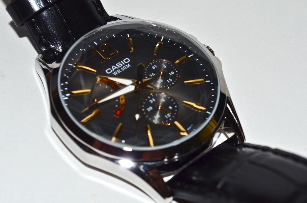 Casio Dress Watch MTP-E320 ( Crystal Design Dome / Quartz Movement ...