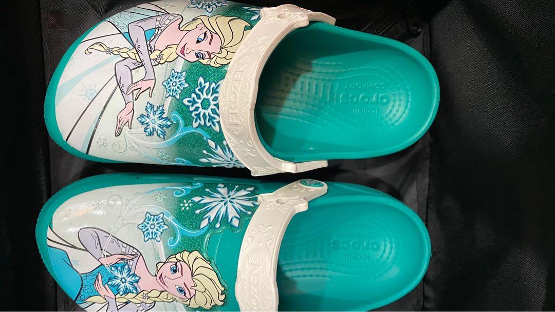 Crocs Kids Frozen Elsa light-up clogs, Babies & Kids, Babies & Kids ...