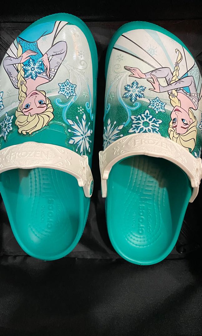 Crocs Kids Frozen Elsa light-up clogs, Babies & Kids, Babies & Kids ...
