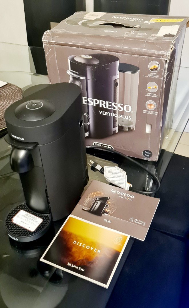 Delonghi Nespresso Vertuo Plus, TV & Home Appliances, Kitchen ...