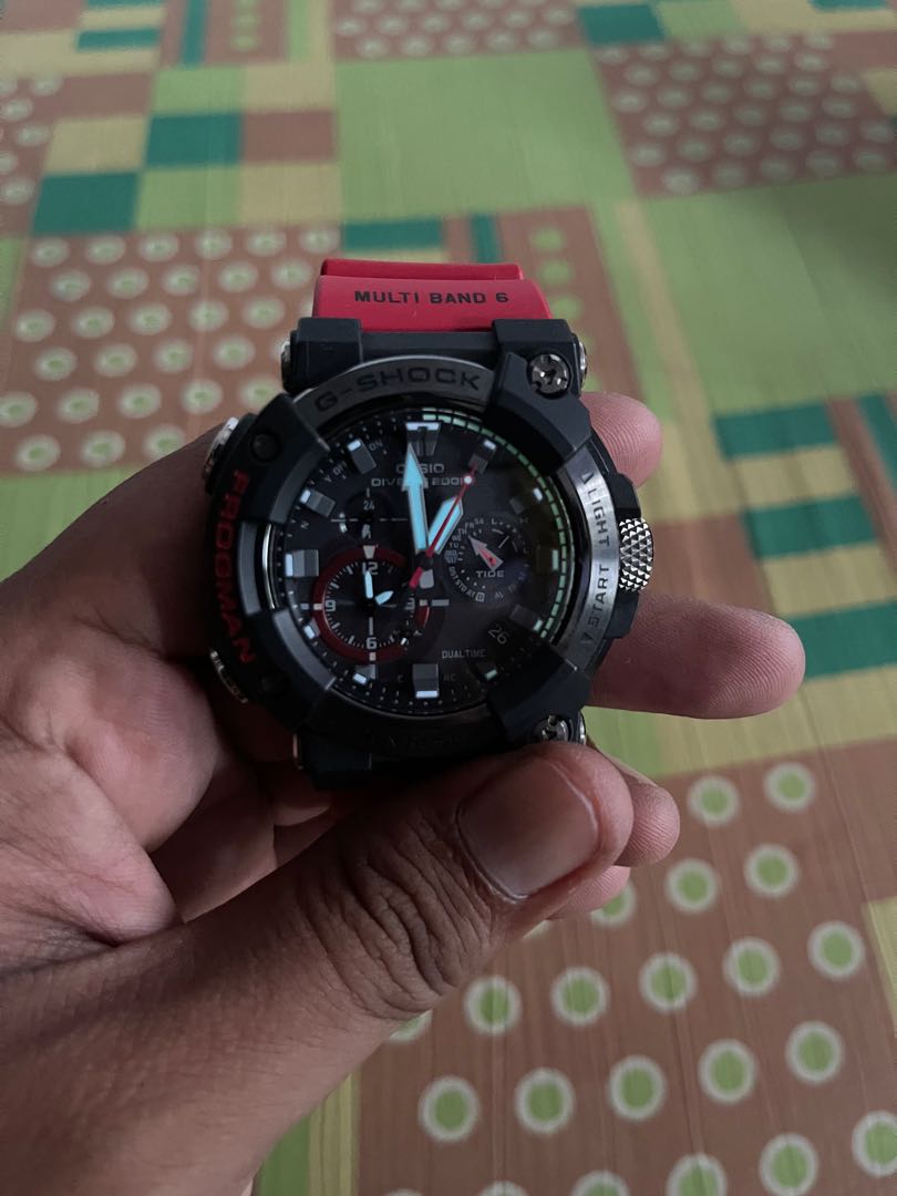 G shock Frogman Red GWF-1000, Men's Fashion, Watches & Accessories ...