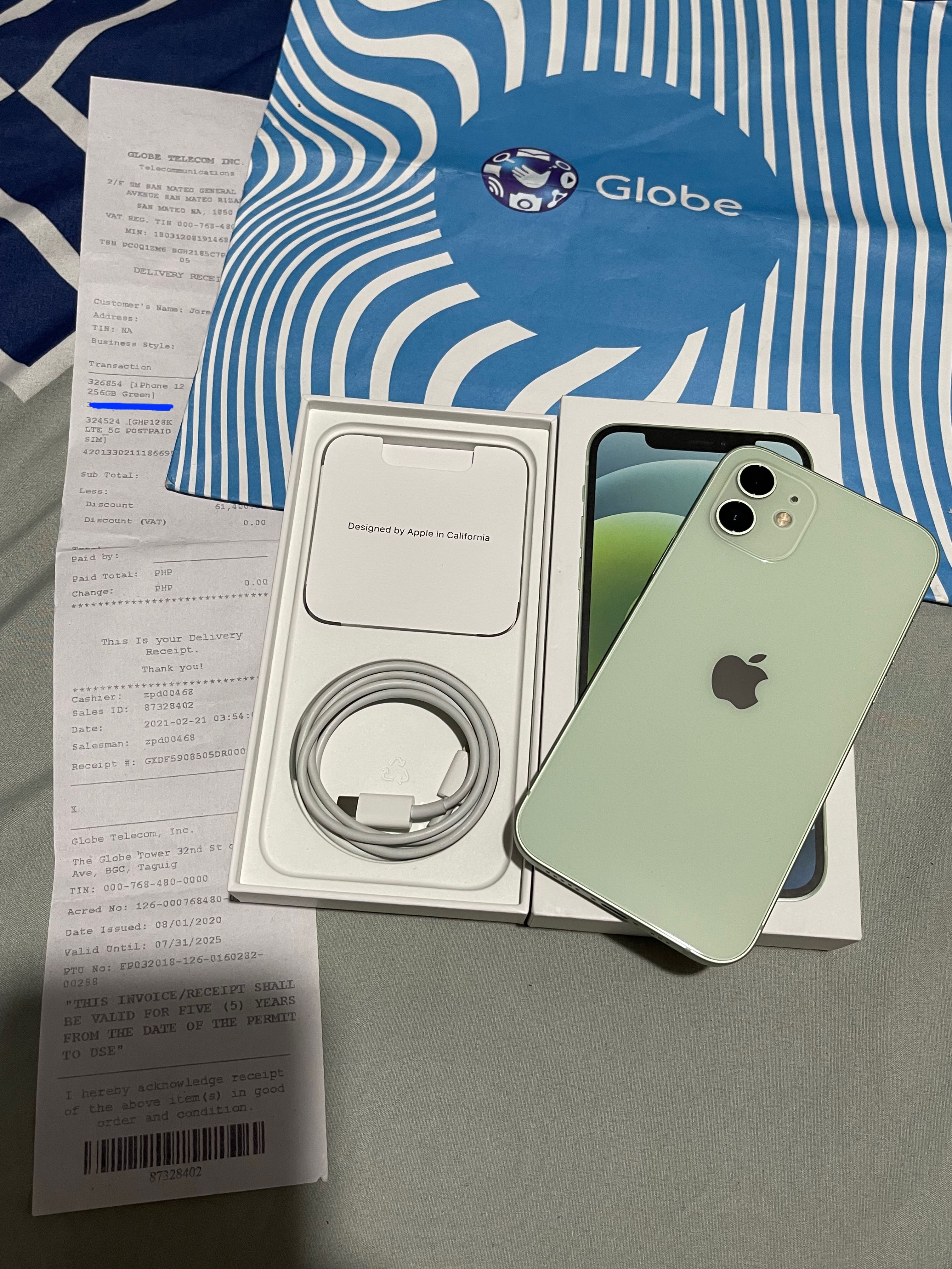 iphone 12 256gb mint green complete with receipt and warranty, Mobile ...