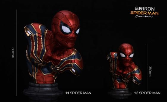 品匠Iron Studio Iron Spider Bust 1/1 Scale, Hobbies & Toys, Toys & Games ...