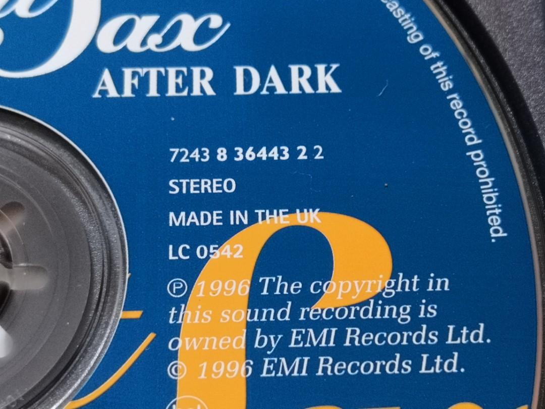 LATE NIGHT SAX AFTER DARK SAXOPHONIST EMI ORIGINAL MADE IN UK MUSIC CD ...