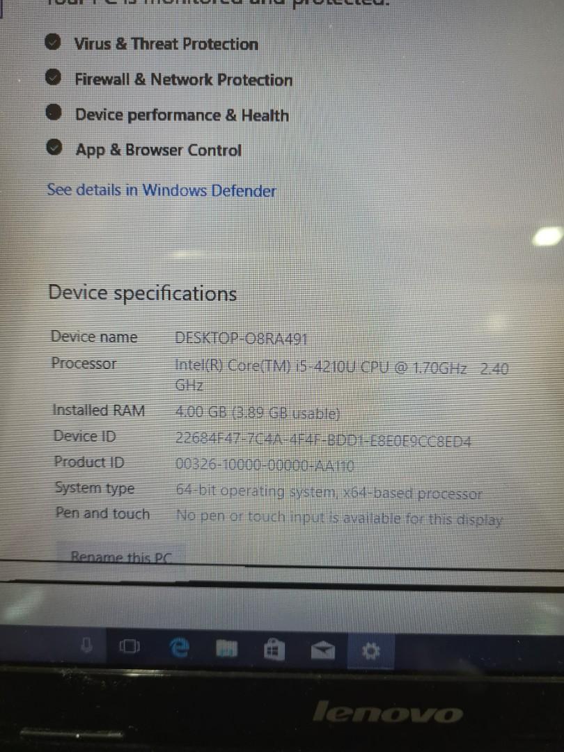Lenovo laptop with dead pixel, Computers & Tech, Laptops & Notebooks on ...