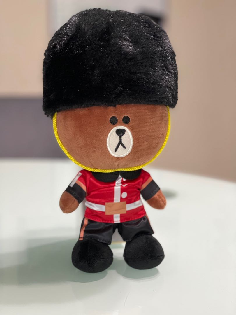 Line Friends Brown Bear Plushie, Hobbies & Toys, Toys & Games on Carousell