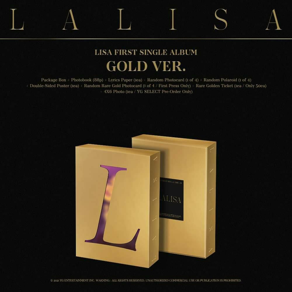 LISA FIRST SINGLE ALBUM LALISA KIT VIDEO BLACKPINK KTOWN / WEVERSE ...