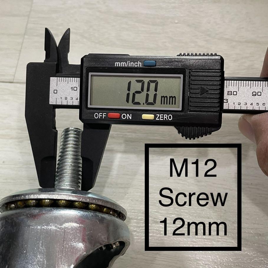 Metal castor with lock with 4” 5” TPR wheels for Commode wheelchair and ...