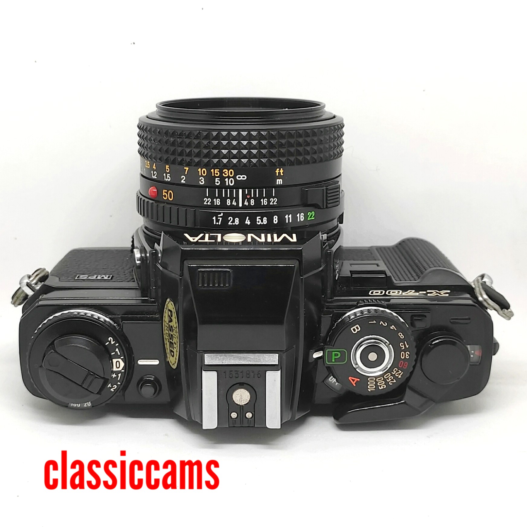 Minolta X-700 SLR Film Camera with Minolta 50mm f/1.7 Lens, Photography ...