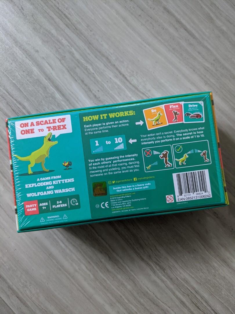 On A Scale of One to T-Rex by Exploding Kittens [Authentic], Hobbies ...