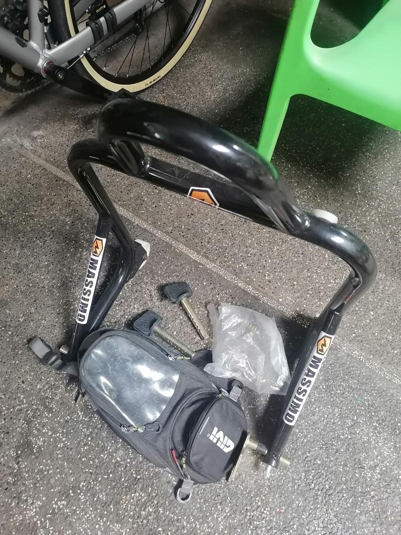 Paddock stand and Givi Tank bag, Motorbikes, Motorbike Parts ...