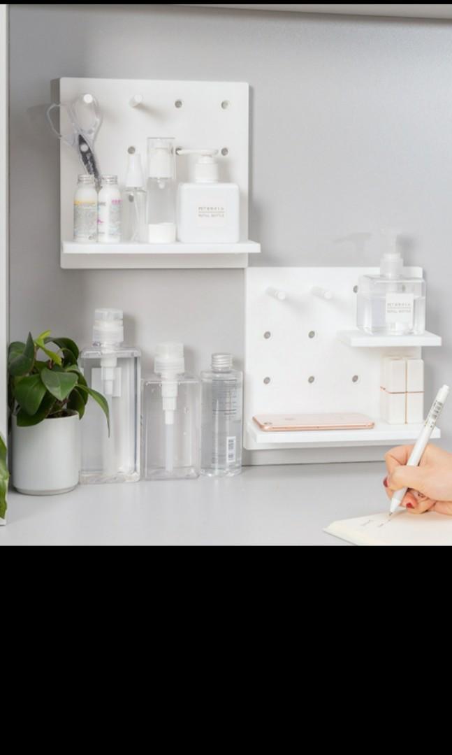 Plastic Pegboard Display Shelf, Furniture & Home Living, Home ...