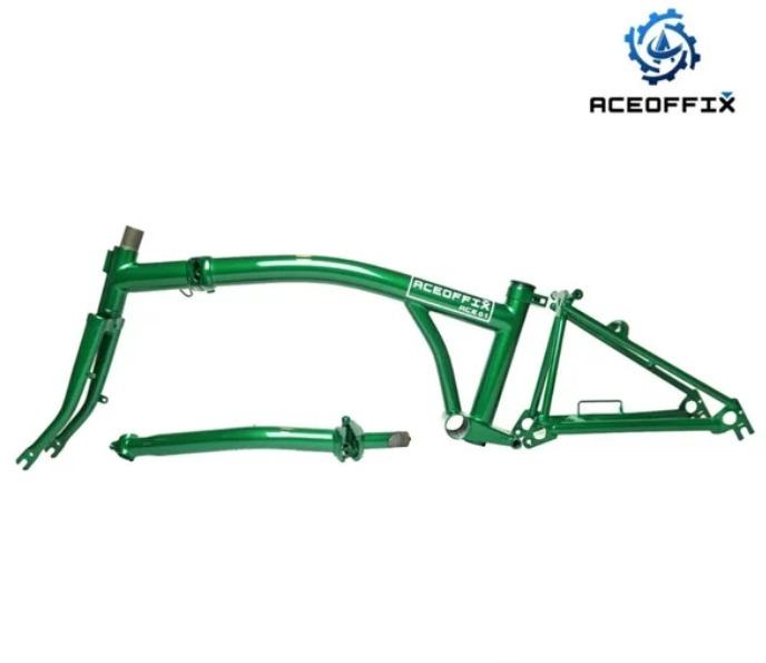 [PO 1 week] Aceoffix Frame set Green / Brompton, Sports Equipment ...