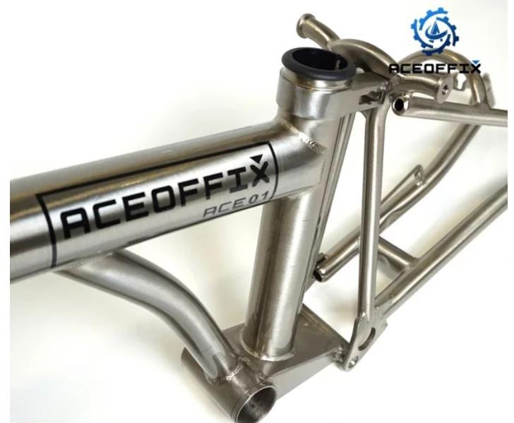 [PO 1 week] Aceoffix Frame set Titanium Color / Brompton, Sports ...