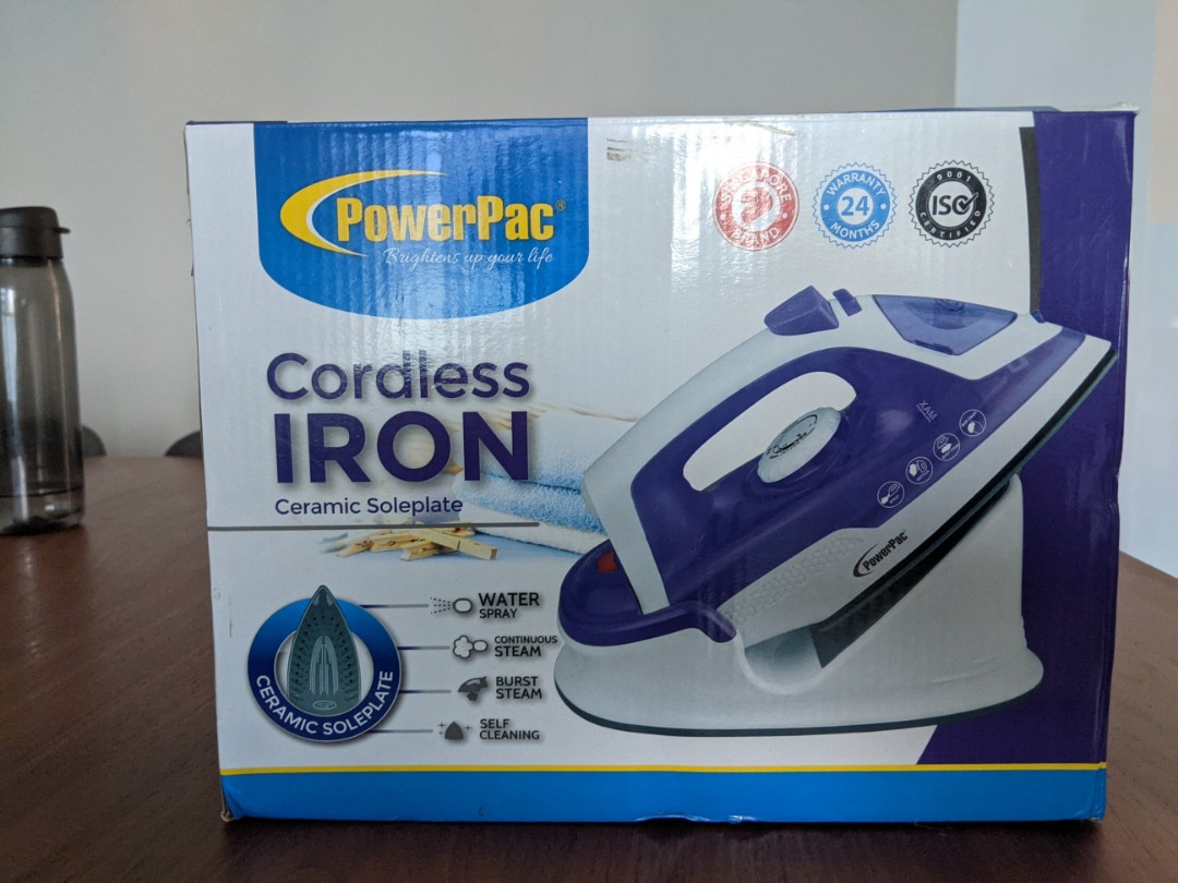 PowerPac Cordless Iron, TV & Home Appliances, Irons & Steamers on Carousell