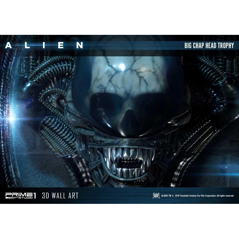 Prime 1 Studio Alien Big Chap Head Trophy 3D Wall Art (Film) Statue ...