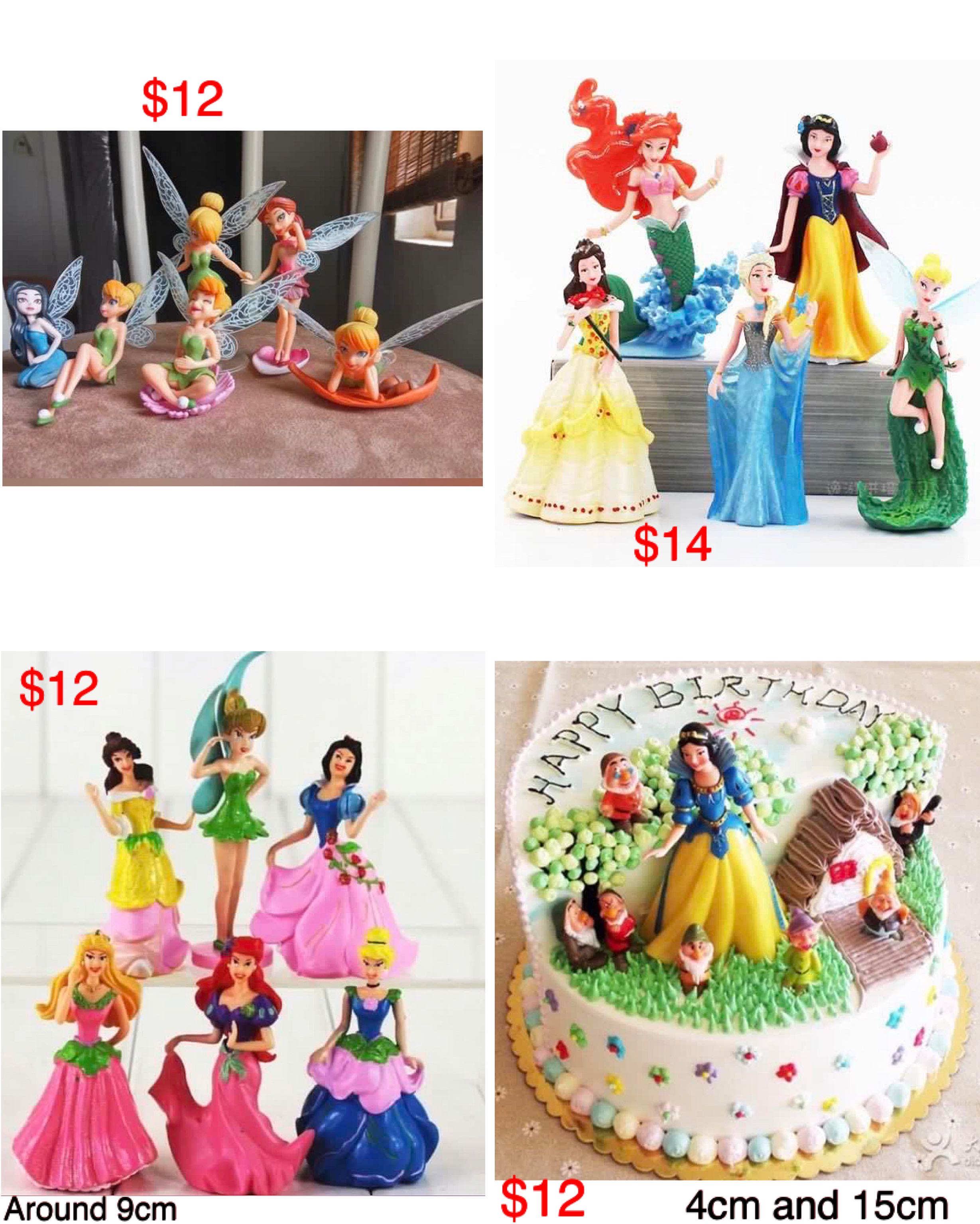 Princess tinker bell fairy disney ariel mermaid snow white frozen belle ...