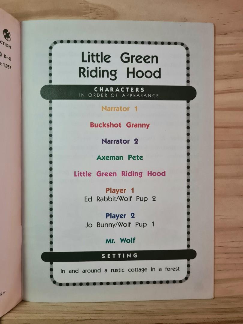 Reader's Theater: Little Green Riding Hood, Hobbies & Toys, Books ...