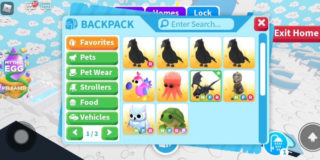 ROBLOX ADOPT ME >4 CROWS, NFR SHADOW NFR SKELEREX NFR SNOWOWL NFR ...