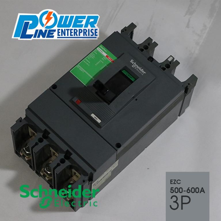Schneider Circuit Breaker 500a 600a 3 pole, Commercial & Industrial ...