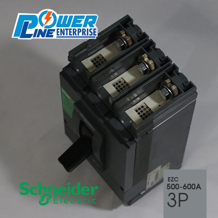 Schneider Circuit Breaker 500a 600a 3 pole, Commercial & Industrial ...