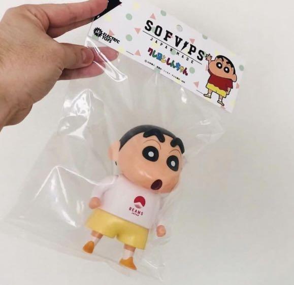 快閃價！全新日製Sofvips Beams Sofubi蠟筆小新公仔, 興趣及遊戲, 玩具 & 遊戲類 - Carousell