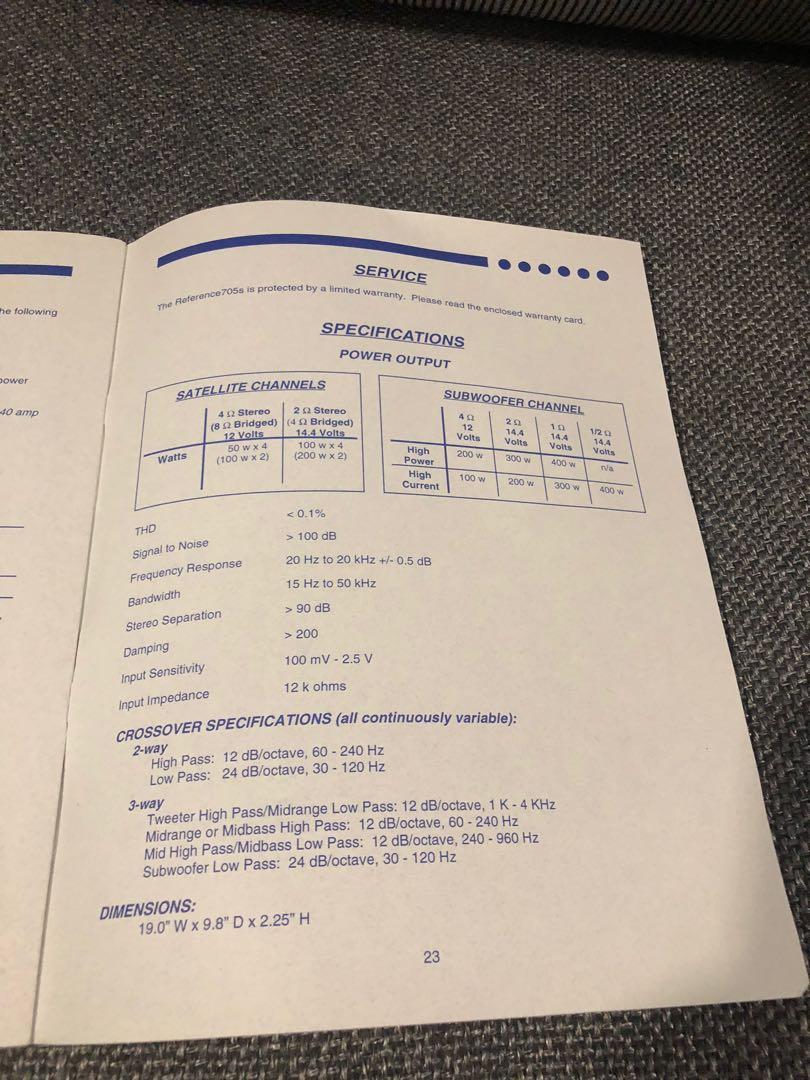 Soundstream Reference 705s Car Amplifier, Car Accessories, Accessories ...