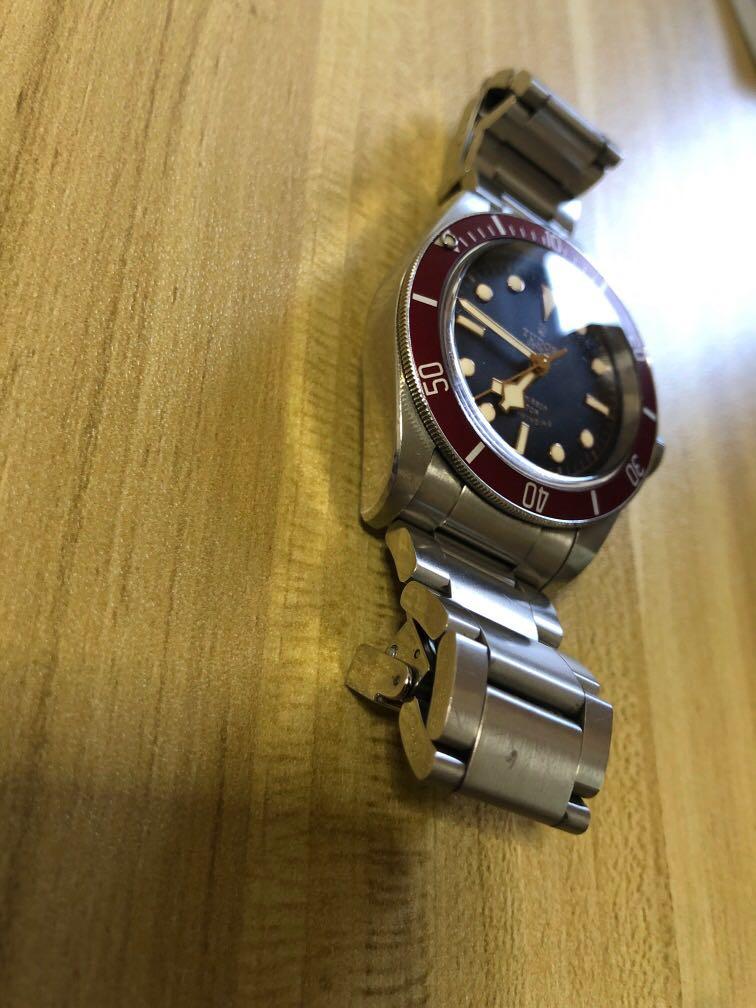 TUDOR BLACK BAY RED ROSE/SMILEY, Luxury, Watches on Carousell