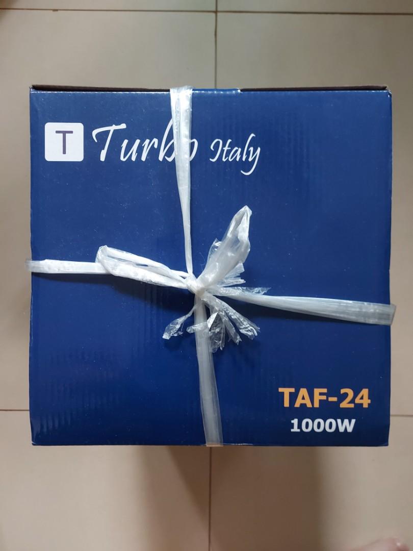 全新turbo Italy TAF-24 1000w氣炸煱, 家庭電器, 冷氣機及暖風機 - Carousell