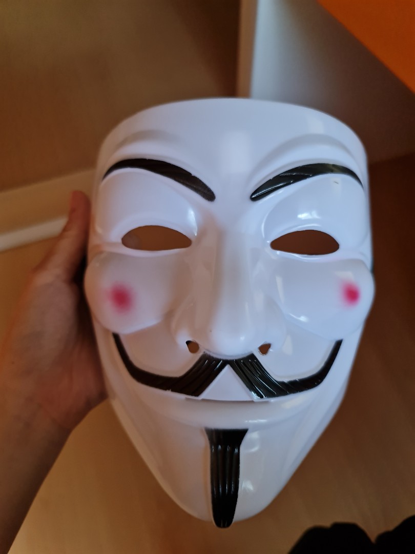 V for vendetta mask, Health & Nutrition, Face Masks & Face Shields on ...