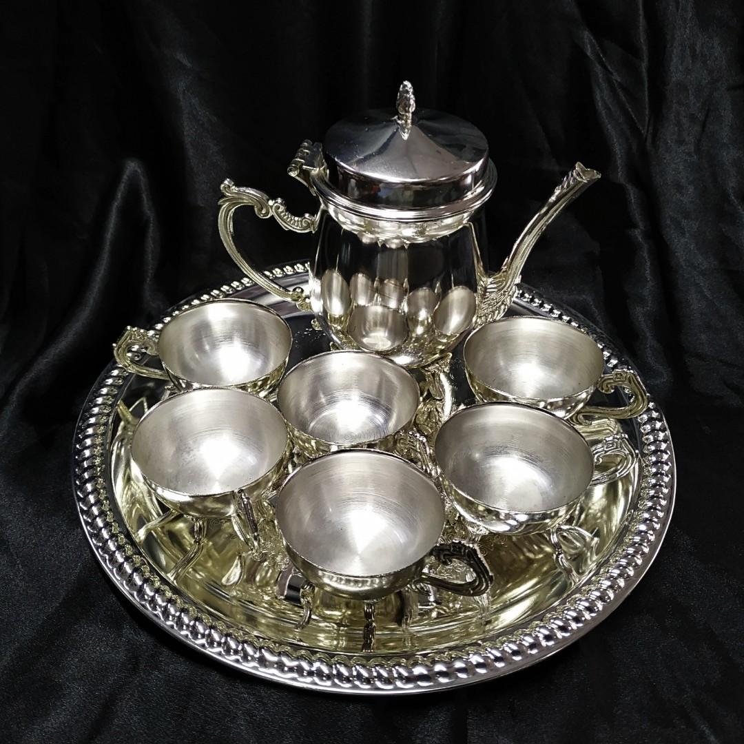 Vintage Plate Tea Coffee Service Set, Furniture & Home Living ...