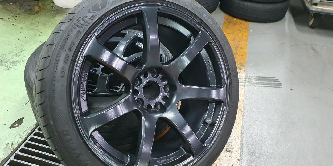 Work Emotion XT7 Rims - Original 18", Car Accessories, Tyres & Rims on ...