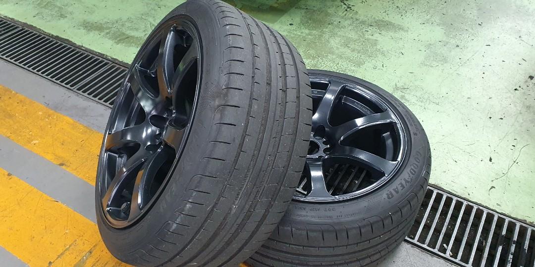 Work Emotion XT7 Rims - Original 18", Car Accessories, Tyres & Rims on ...