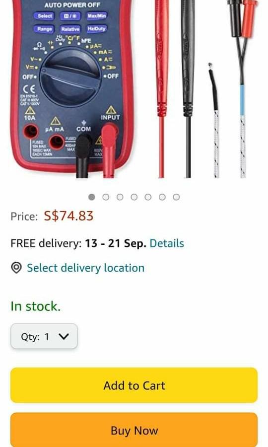 AstroAI Digital Multimeter, TRMS 6000 Counts Volt Meter Manual and Auto ...