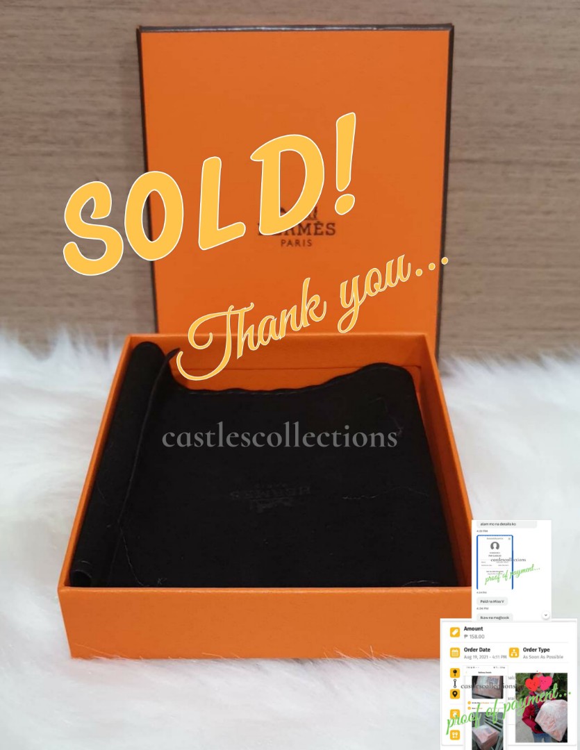 Authentic Hermes Box with dustbag, Luxury, Accessories on Carousell