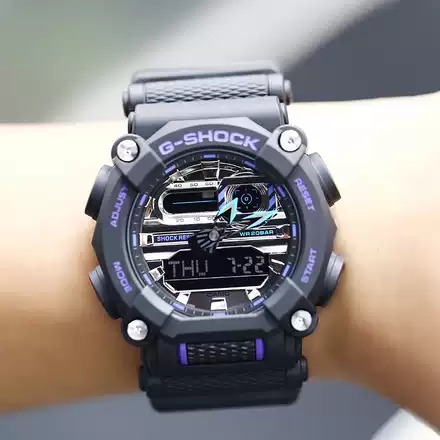 Casio G-Shock GA-900AS-1ADR GA-900AS-1A GA-900AS-1 GA-900AS GA-900 Special Color Silver Black ...