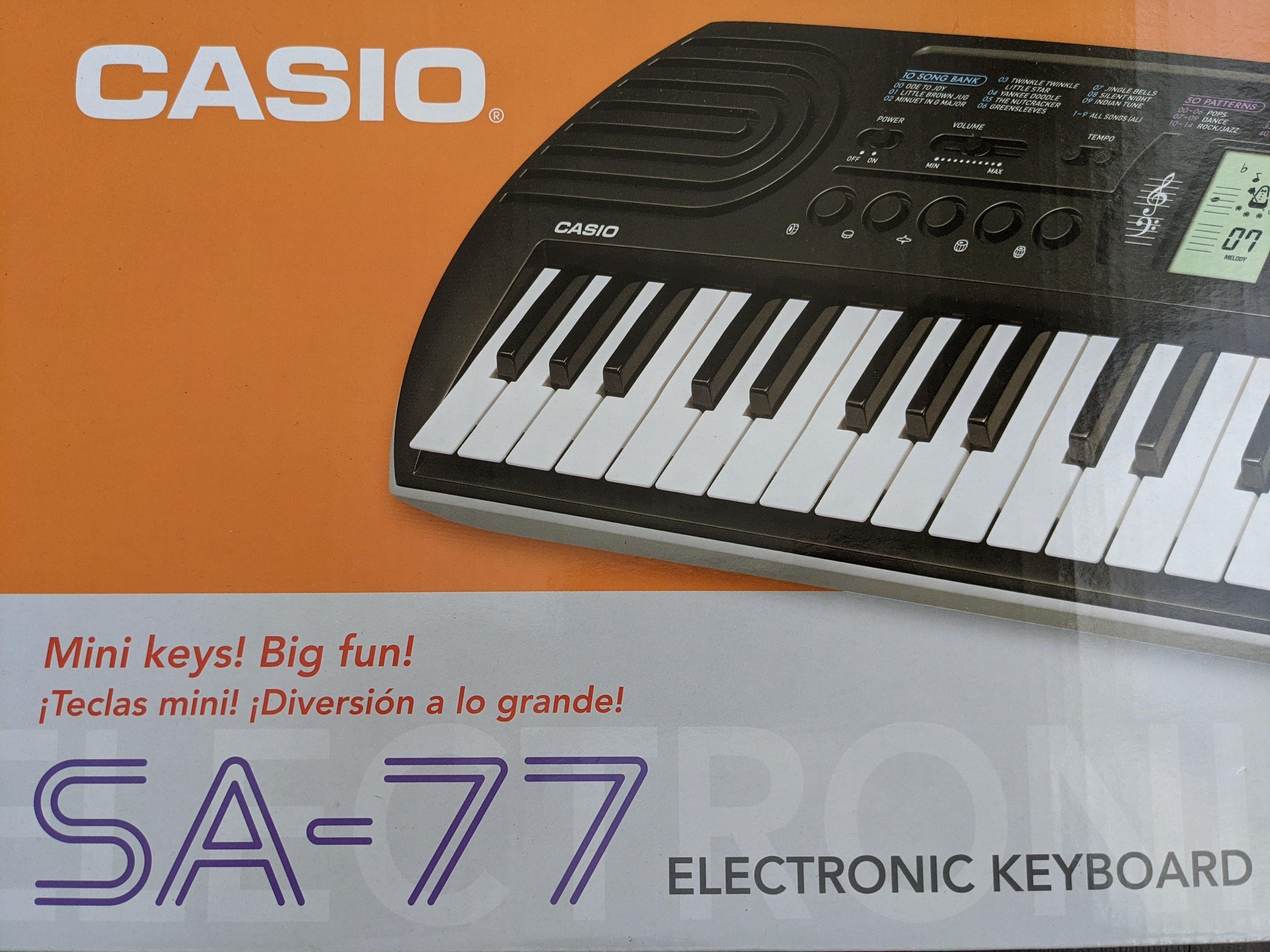 Casio SA-77 keyboard, Hobbies & Toys, Music & Media, Musical ...