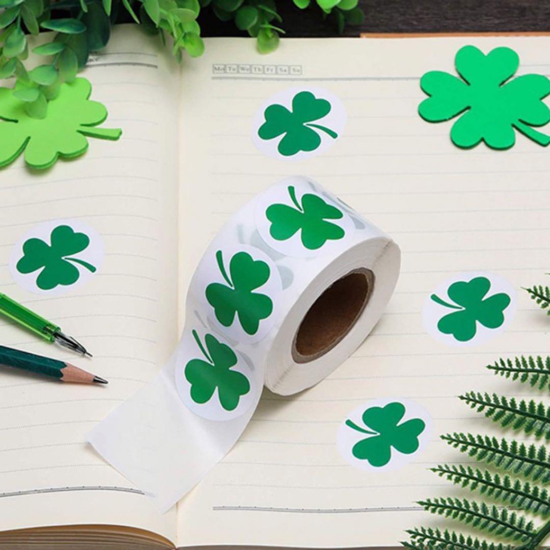 Clover Adhesive Label Sticker, Hobbies & Toys, Stationery & Craft ...