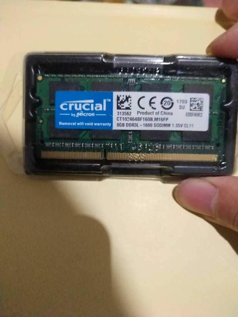 Crucial by Micron 8GB DDR3L - 1600 SODIMM 1.35V CL11, Computers & Tech ...
