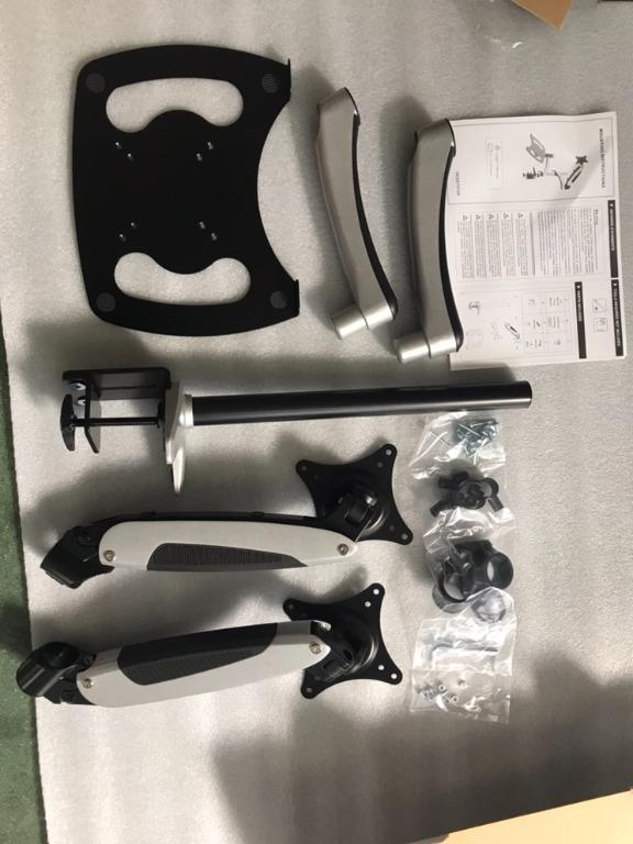 Gas spring laptop stand monitor combo bracket desk mount, Computers ...