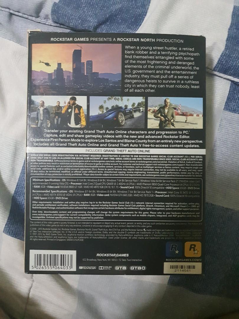 GTA 5 PHYSICAL COPY, Video Gaming, Video Games, Others on Carousell
