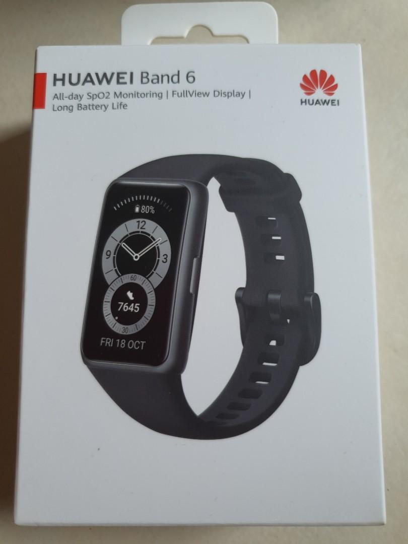 Huawei Band 6 (Black), Mobile Phones & Gadgets, Wearables & Smart ...