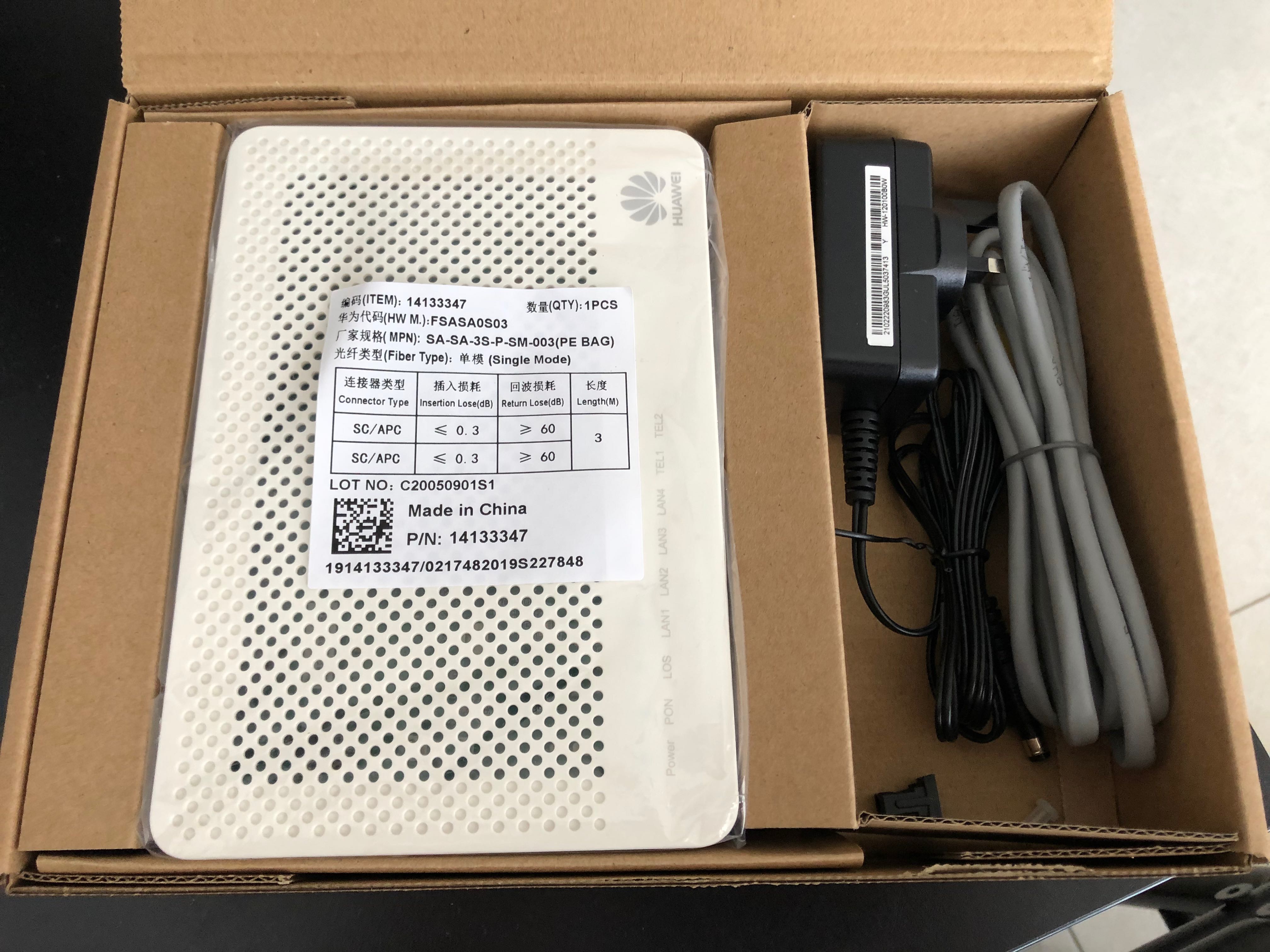 Huawei Optical Fiber Network Terminal, Computers & Tech, Parts ...
