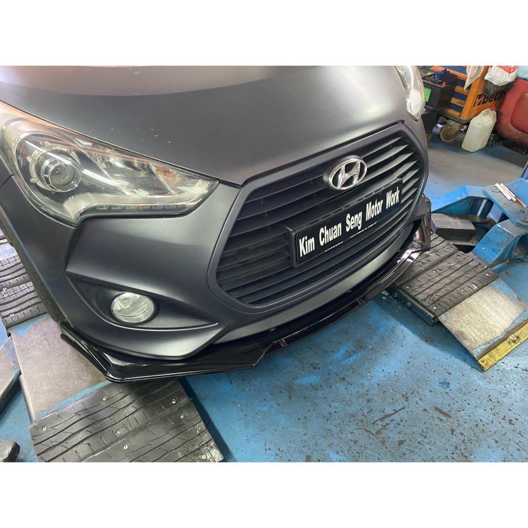 HYUNDAI VELOSTER UNIVERSAL FRONT LIP AND SIDE SKIRT, Car Accessories ...