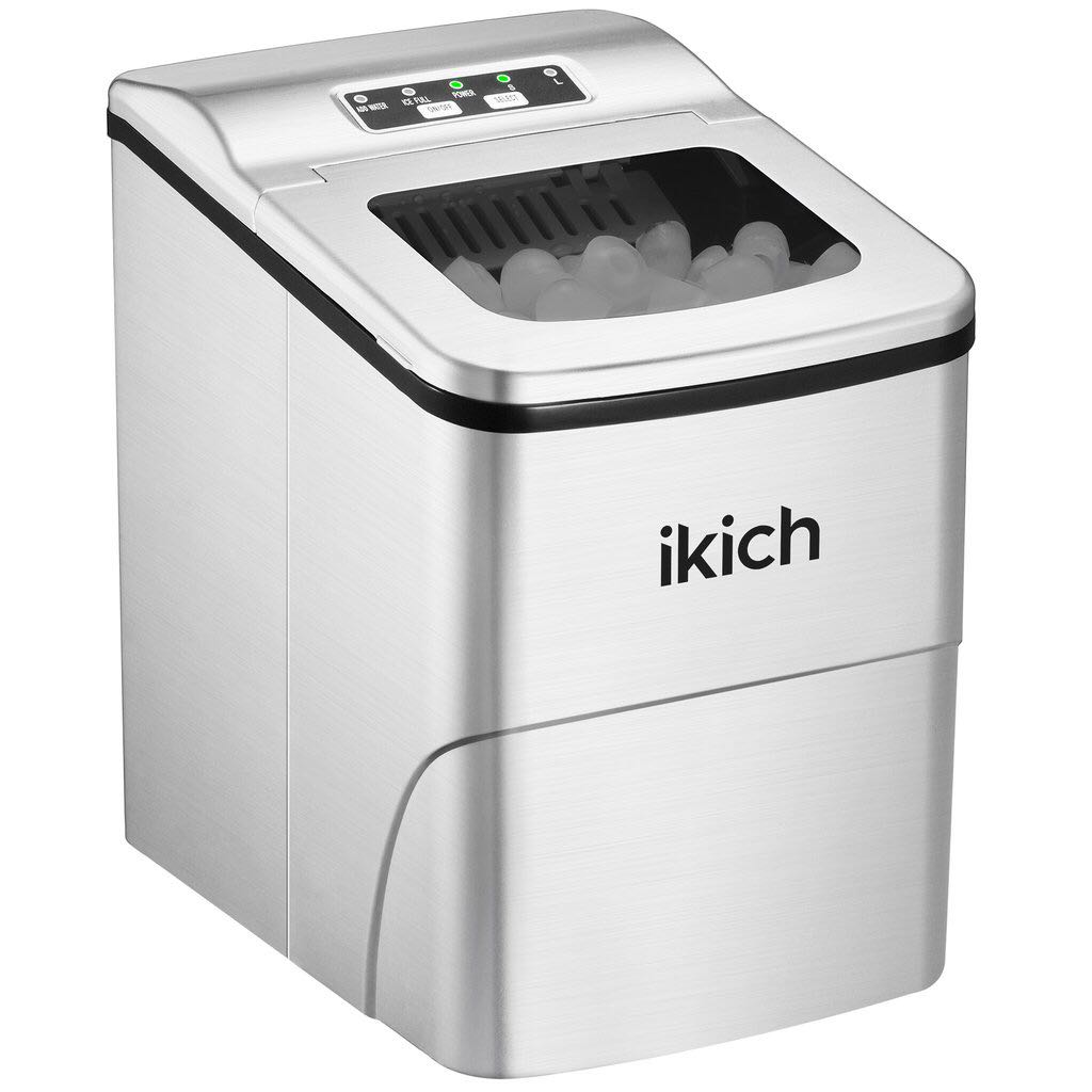 IKICH Portable 2L Ice Maker Machine for Countertop Make ICE QUICKLYIN 6 ...